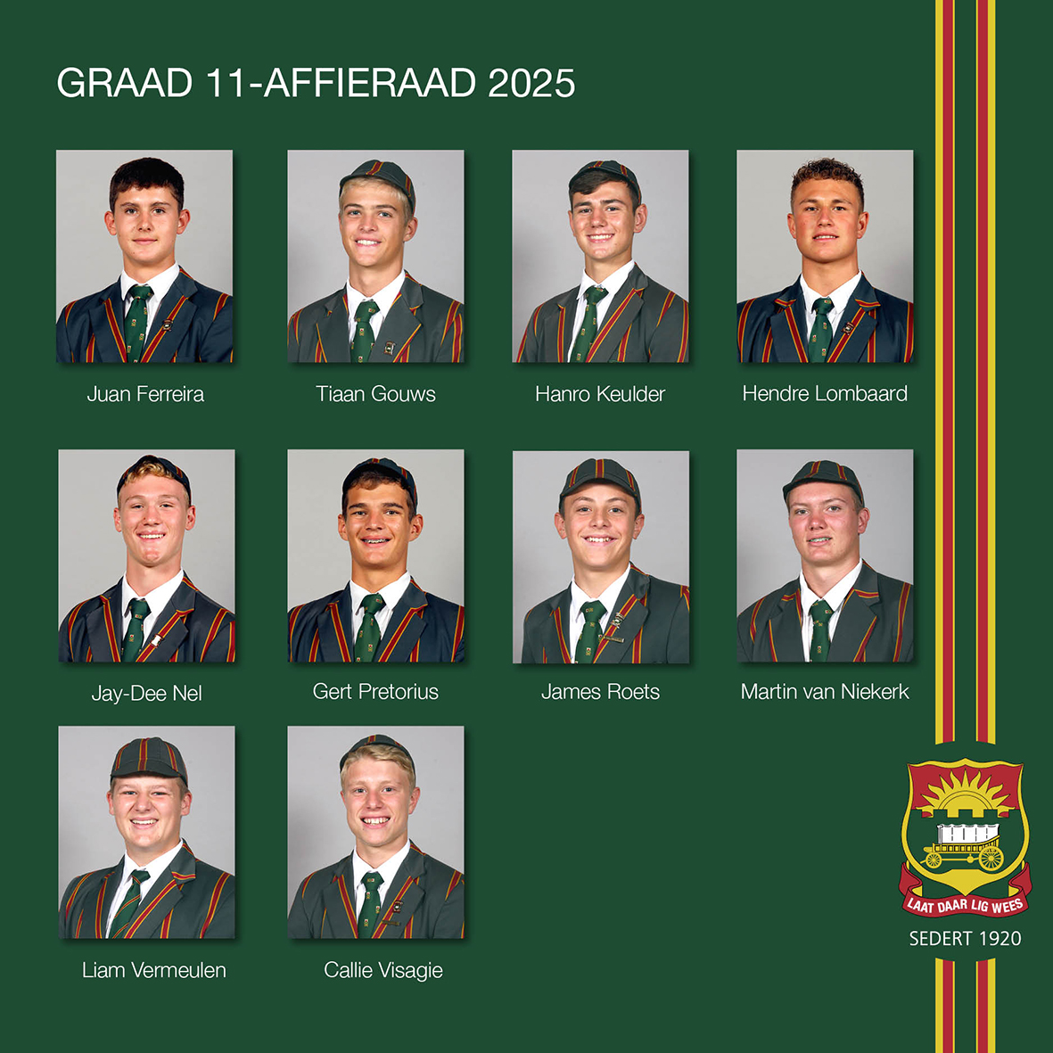 Affieraad vir 2025 aangekondig – AHS