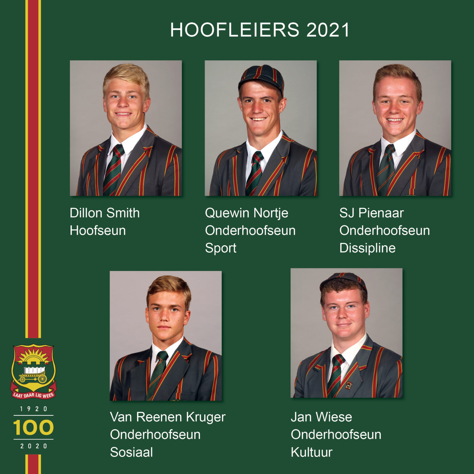 Hoofleiers, 2021 – AHS